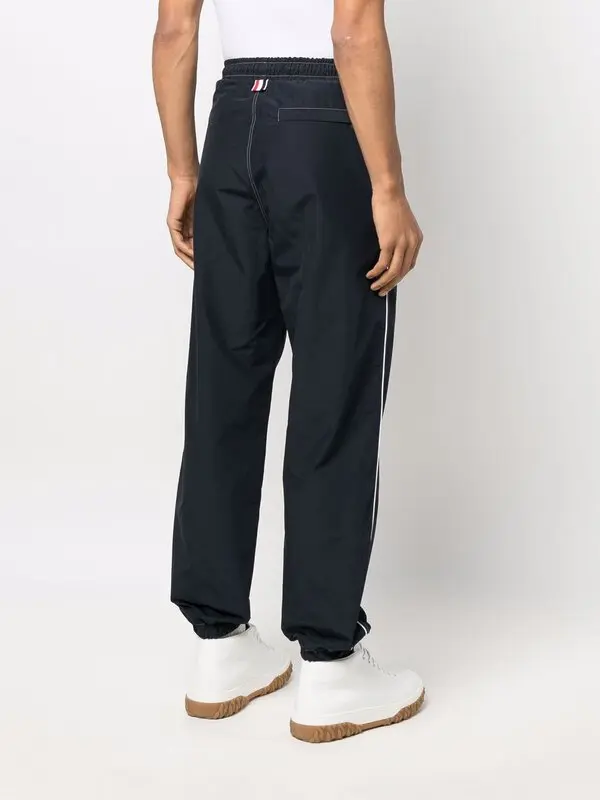 Thom Browne Name-tag Track Pants - Blue