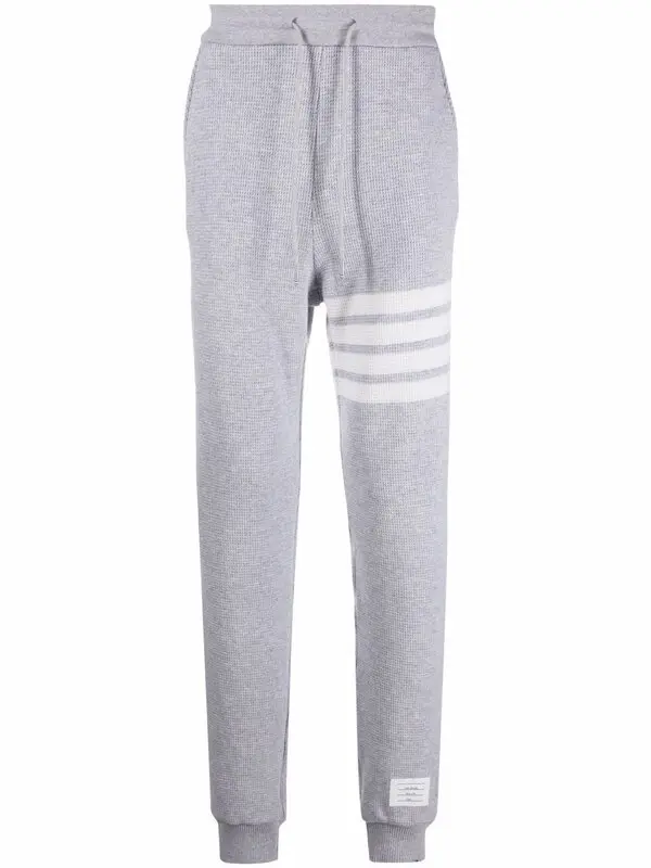 Thom Browne 4-bar Knitted Track Pants - Grey