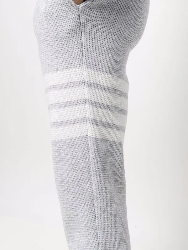 Thom Browne 4-bar Knitted Track Pants - Grey