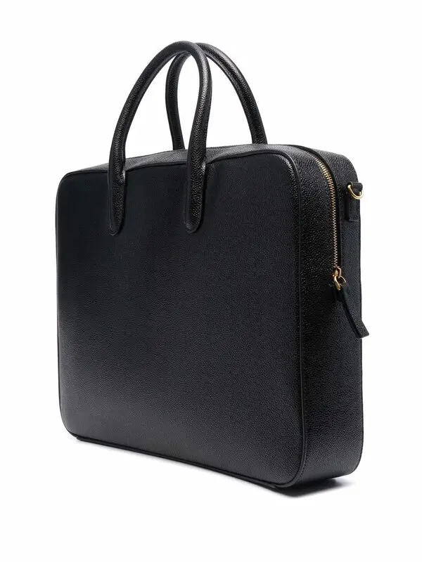 Thom Browne Grosgrain-tab Briefcase - Black