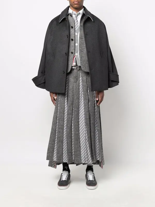 Thom Browne 4-bar Stripe Cashmere Cardigan - White