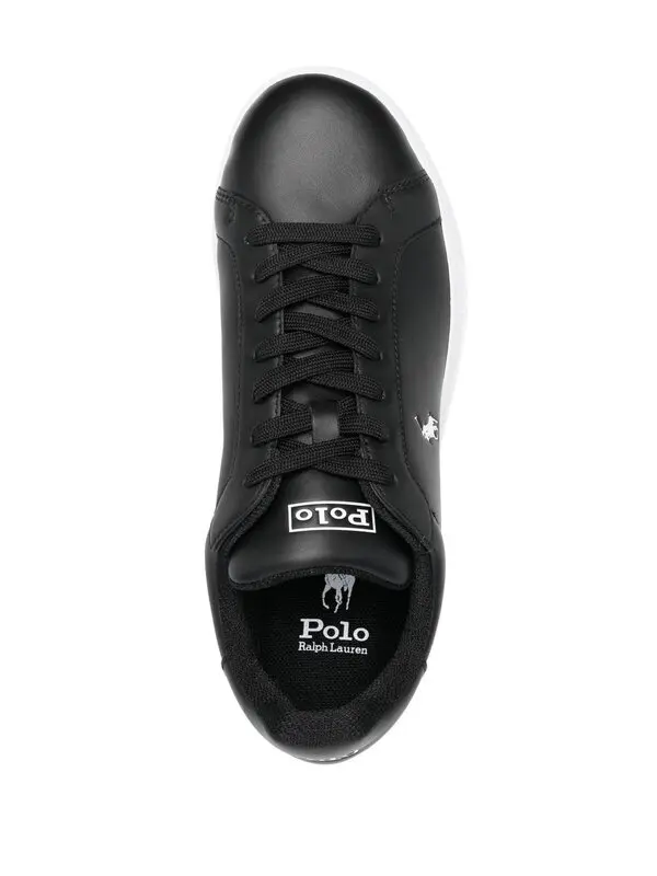 Polo Ralph Lauren Embroidered Pony Low-top Sneakers - Black