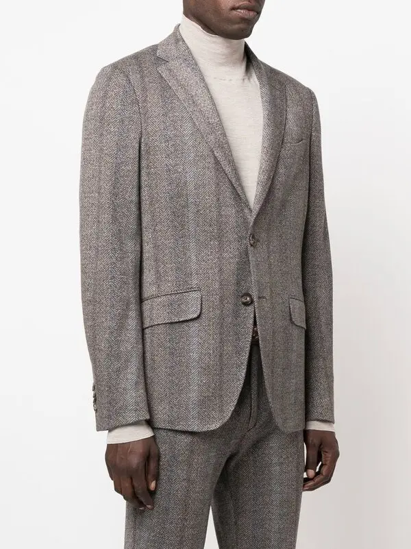 Etro Herringbone Striped Blazer