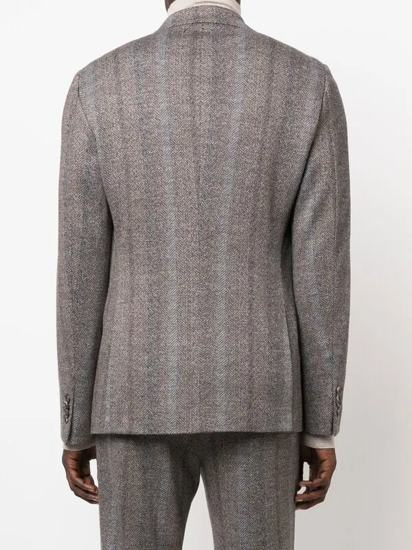 Etro Herringbone Striped Blazer