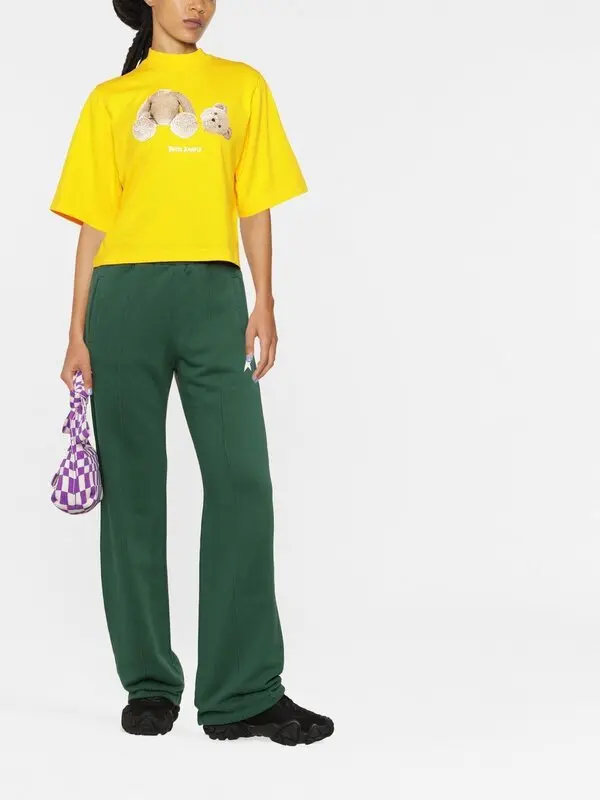 Palm Angels Logo-print Mock Neck T-shirt