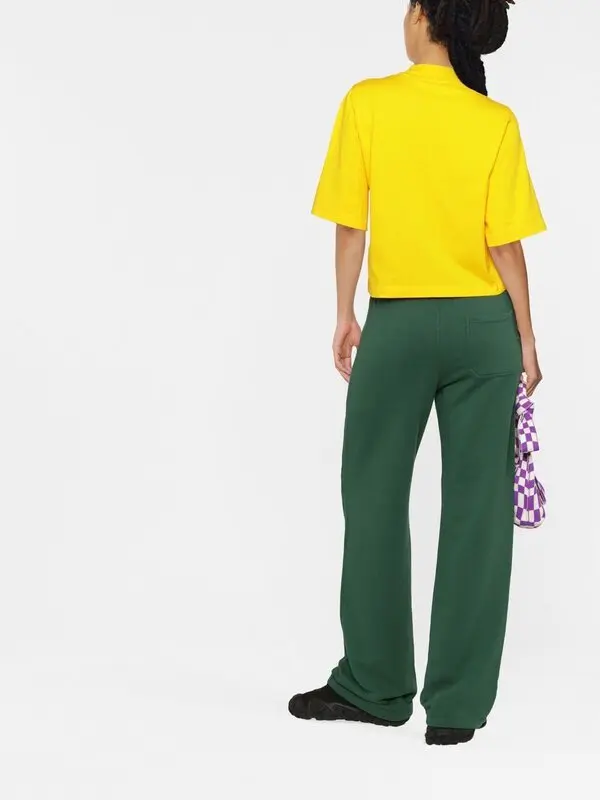 Palm Angels Logo-print Mock Neck T-shirt