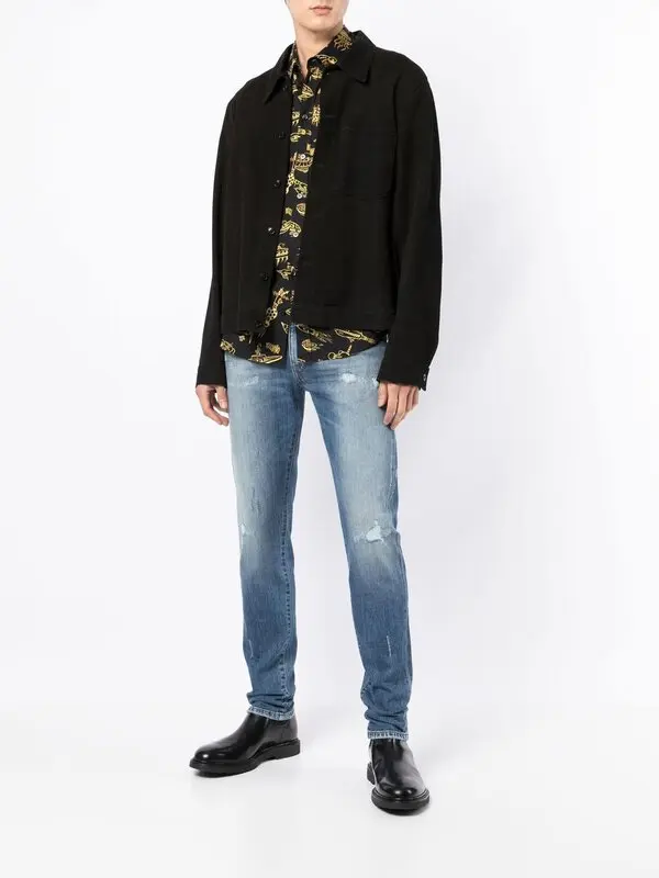PT TORINO Distressed Slim-cut Jeans