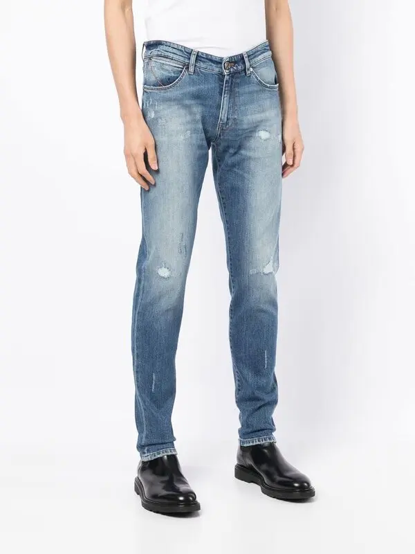 PT TORINO Distressed Slim-cut Jeans
