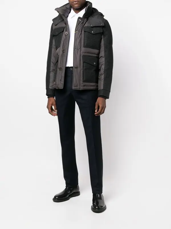 Canali Hooded Padded Jacket