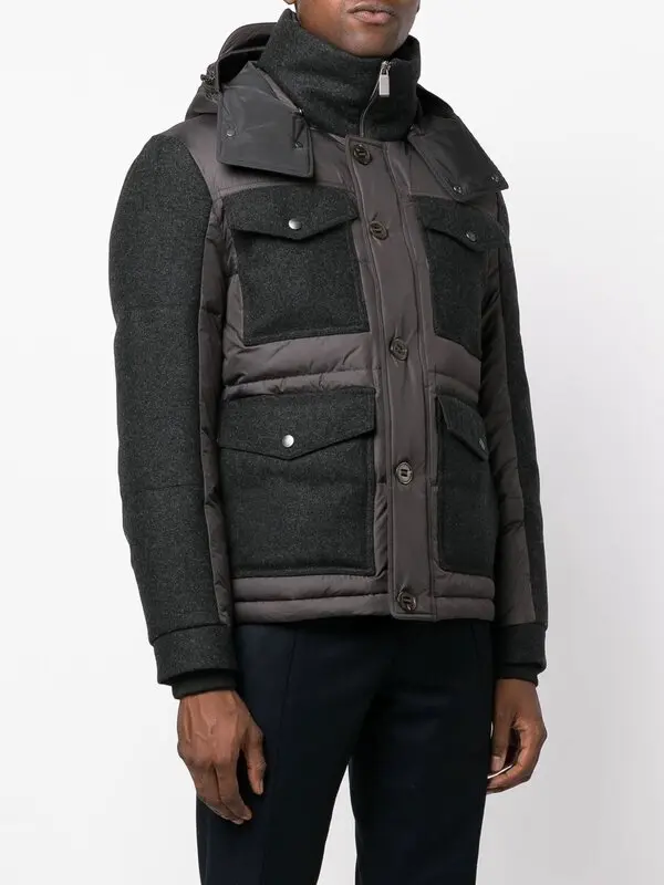 Canali Hooded Padded Jacket