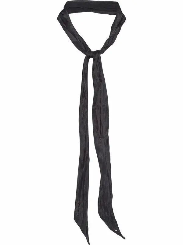 Saint Laurent Long Silk Foulard Scarf