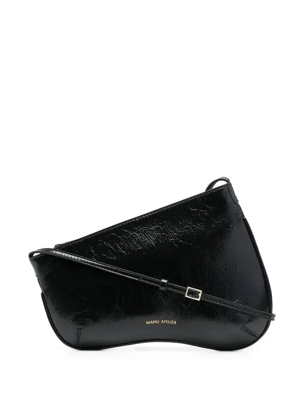 Manu Atelier Curve Leather Shoulder Bag