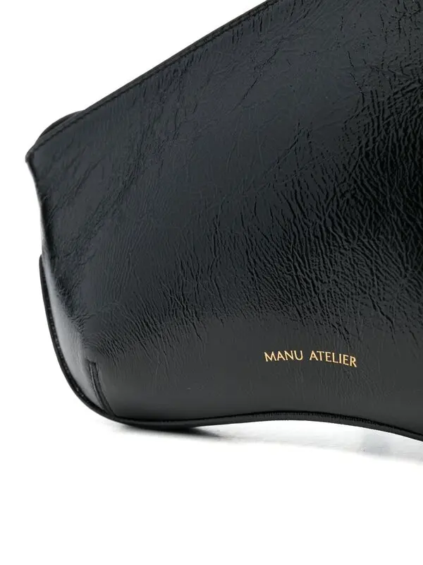 Manu Atelier Curve Leather Shoulder Bag