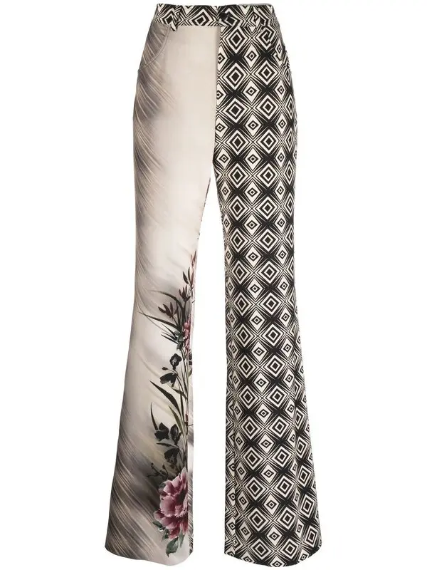 Alberta Ferretti High-waist Flared Trousers