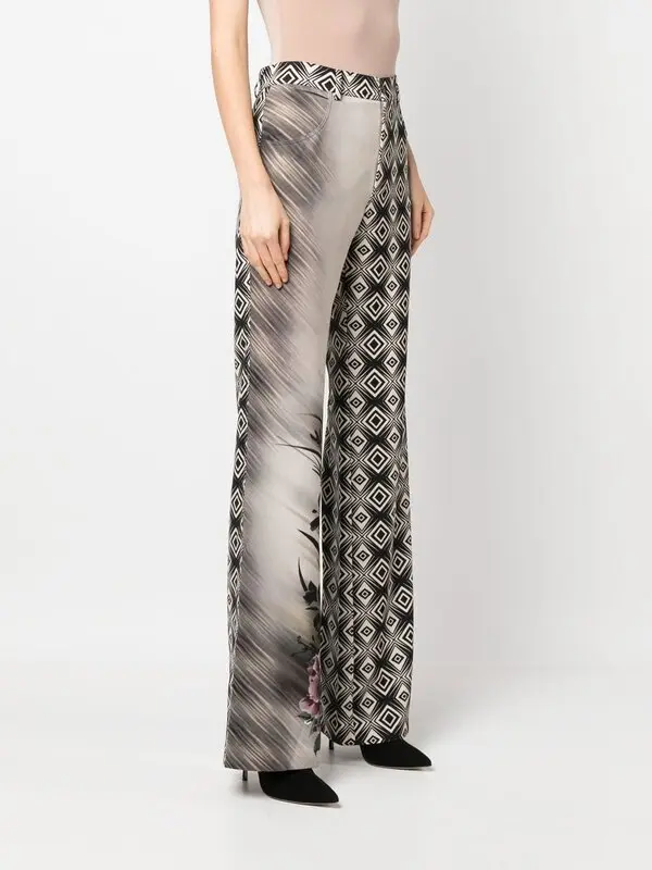 Alberta Ferretti High-waist Flared Trousers