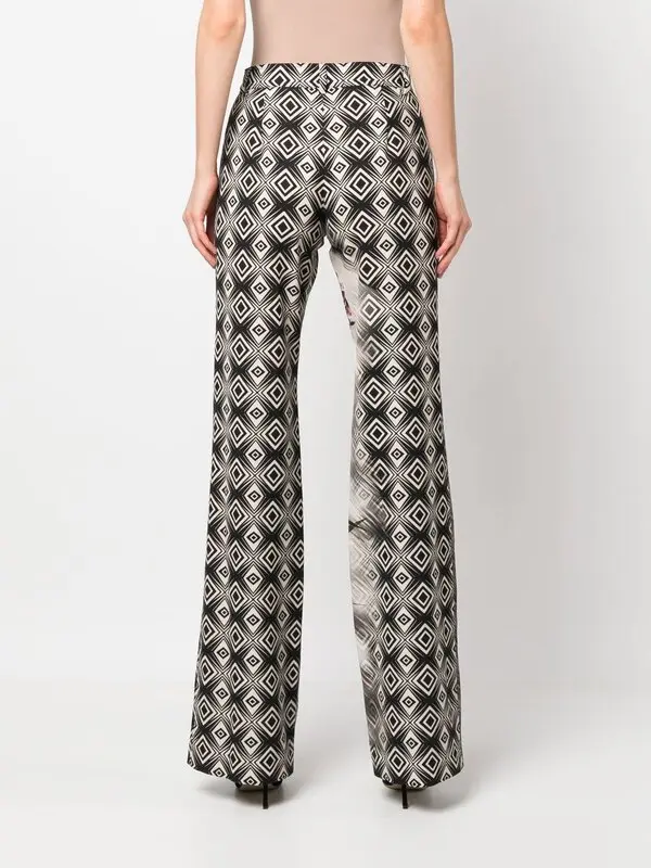 Alberta Ferretti High-waist Flared Trousers