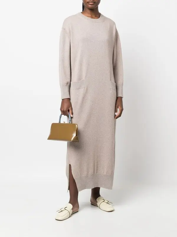 BARRIE Iconic Knit Midi Dress - Neutrals