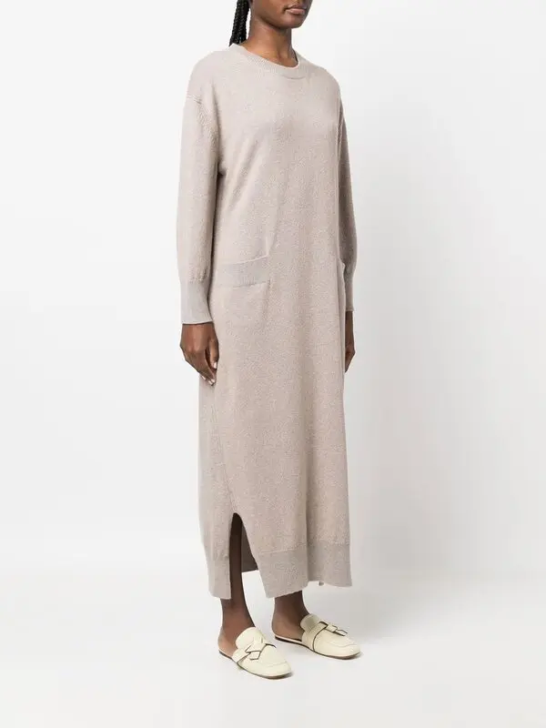 BARRIE Iconic Knit Midi Dress - Neutrals