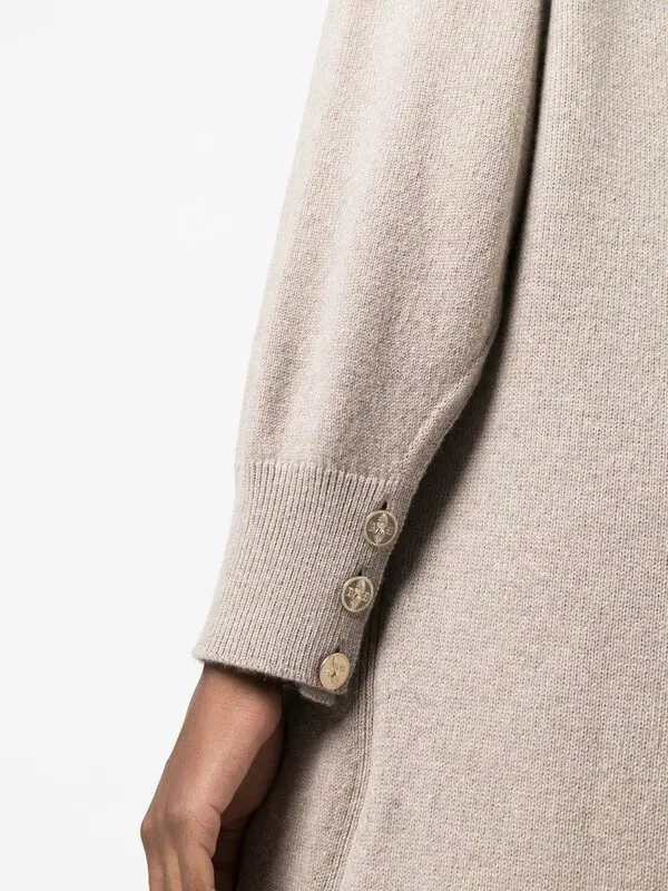 BARRIE Iconic Knit Midi Dress - Neutrals
