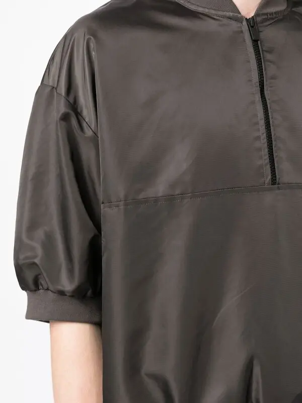 Fear Of God Half-zip Band-collar Sweatshirt - Grey