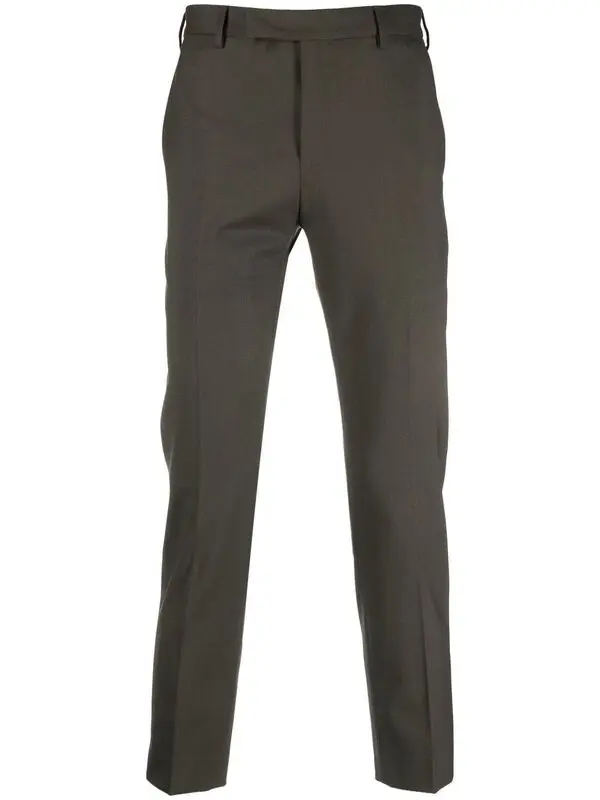 PT TORINO Cropped Tailored Trousers - Green