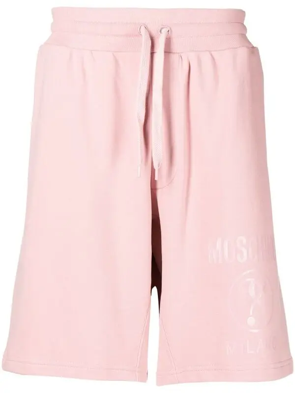 Moschino Logo-print Track Shorts - Pink