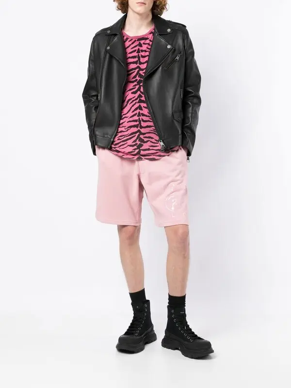 Moschino Logo-print Track Shorts - Pink