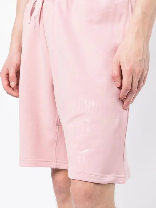 Moschino Logo-print Track Shorts - Pink