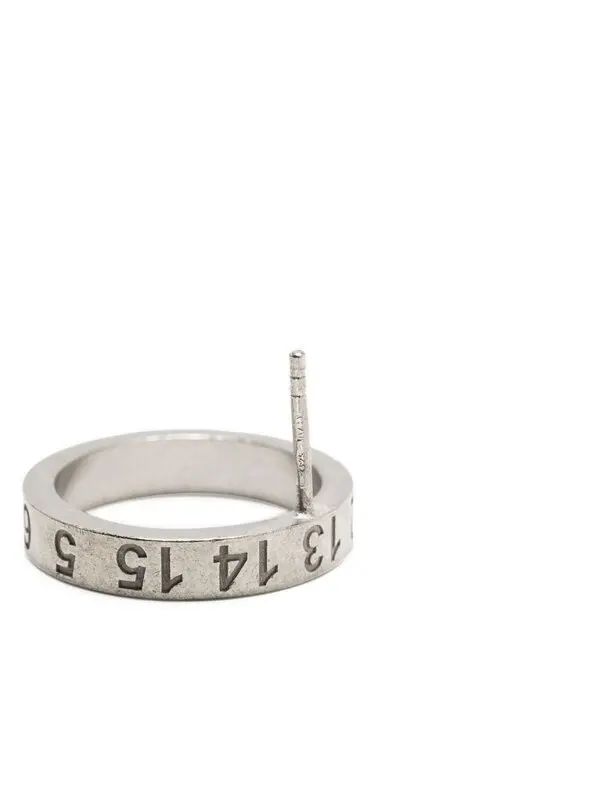 MAISON MARGIELA Numerical-engraved Hoop Earrings