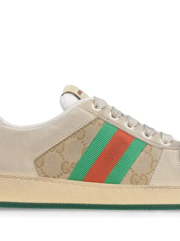 Gucci Screener Lace-up Sneakers - Neutrals