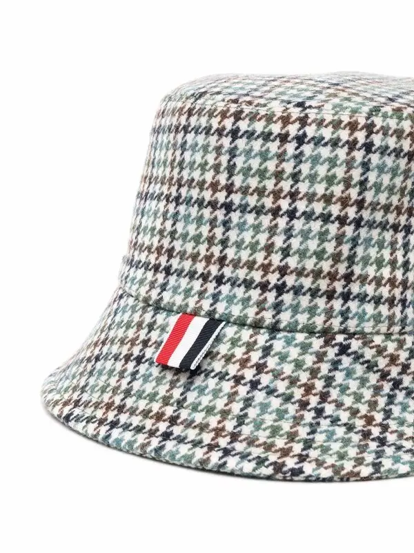 Thom Browne Houndstooth Bucket Hat