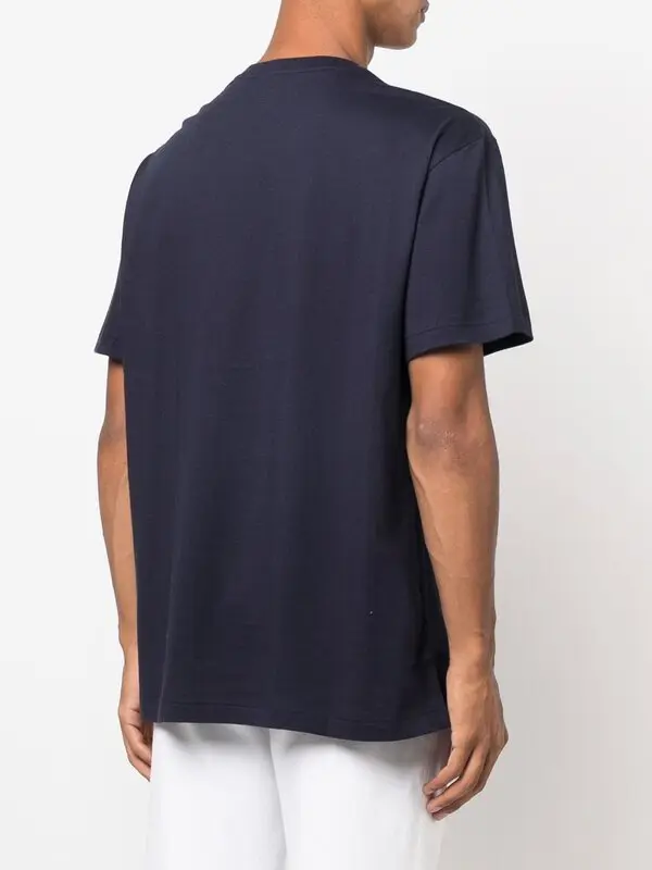 Polo Ralph Lauren V-neck T-shirt With Signature Pony Motif - Blue