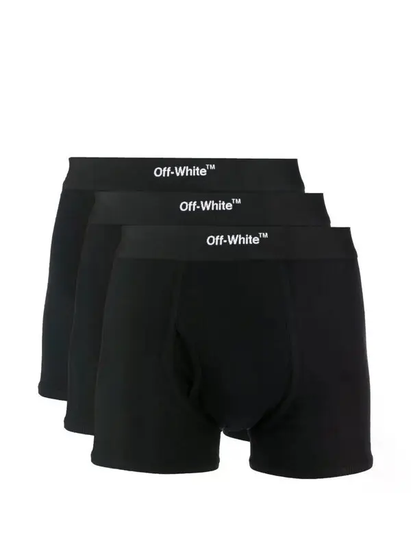 Off-White Helvetica Boxer Shorts - Black