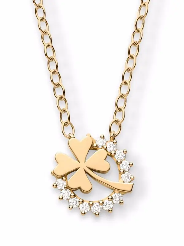 NOUVEL HERITAGE 18kt Yellow Medium Luck Diamond Pendant Necklace