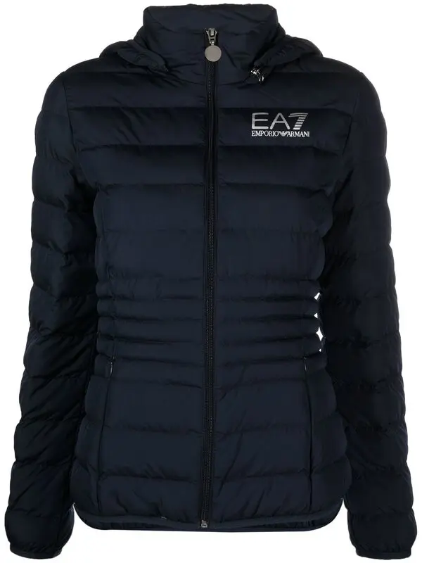 EA7 Logo-print Padded Jacket