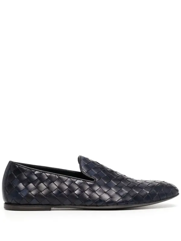 BARRETT Woven-leather Loafers