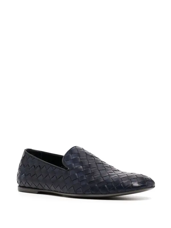 BARRETT Woven-leather Loafers