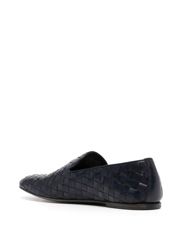 BARRETT Woven-leather Loafers