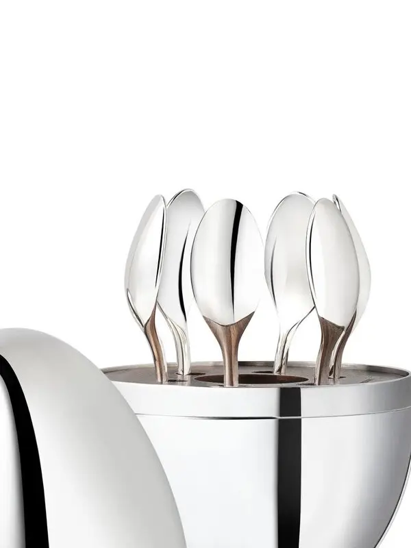 Christofle Mood Skyline Shanghai Espresso Spoon - Silver