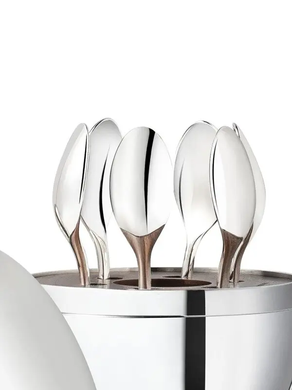Christofle Mood Skyline Shanghai Espresso Spoon - Silver