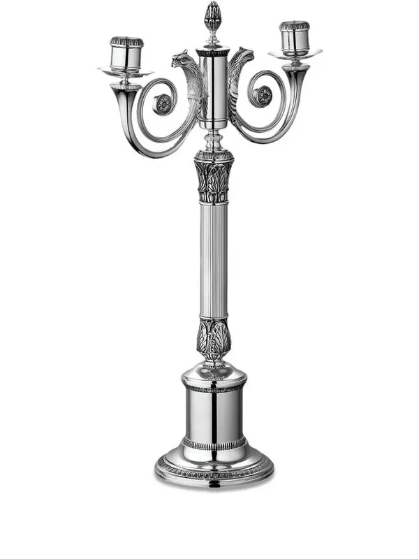 Christofle Malmaison Two-light Candelabra - Silver