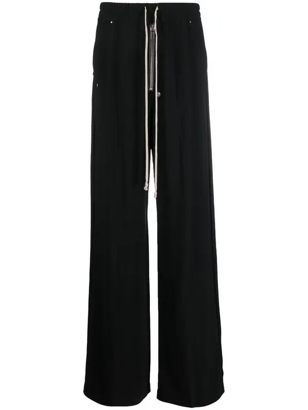 Rick Owens Drawstring Wide-leg Trousers - Black