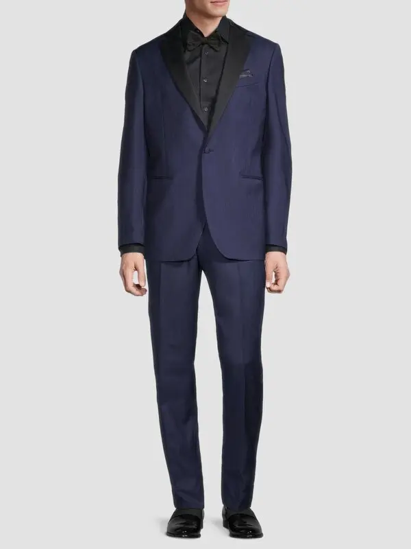 SAKS FIFTH AVENUE Collection Satin Notch Lapel Tuxedo - Navy