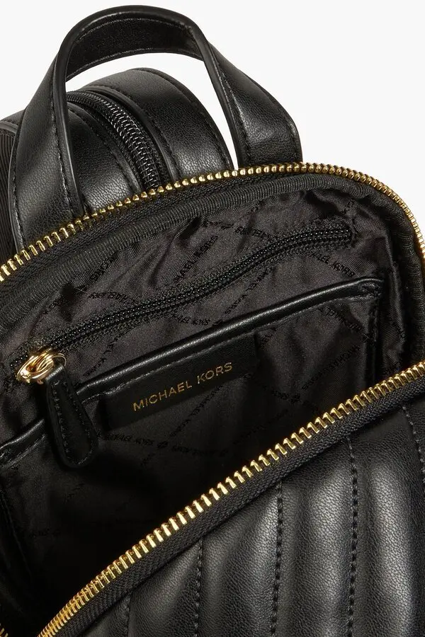 Michael Kors leather Erin faux backpack Michael Michael Kors Erin Quilted Faux Leather Backpack In  main image 4