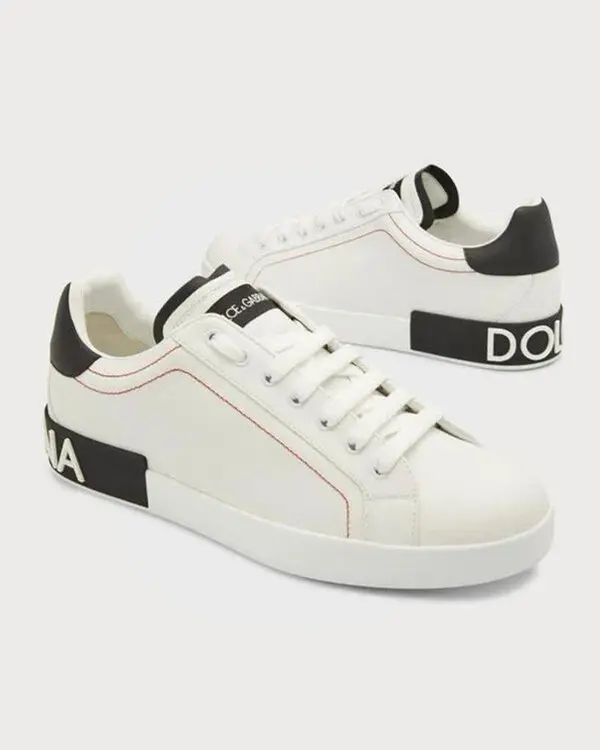 Dolce & Gabbana Portofino Leather Sneakers