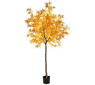 NEARLY NATURAL 6' Autumn Maple Artificial Tree - One-color