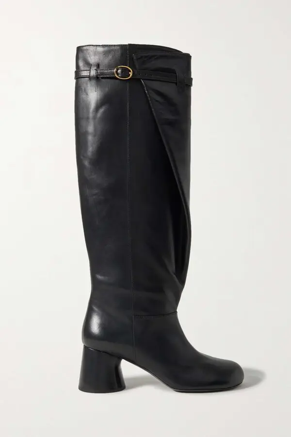 Khaite Admiral Leather Knee Boots