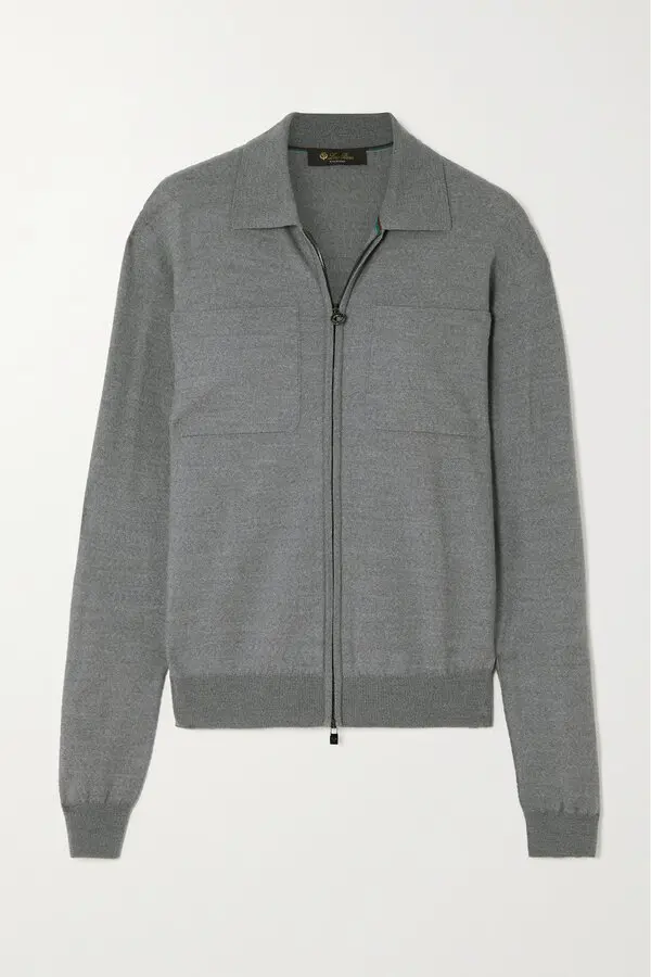 Loro Piana Valsesia Wool Bomber Jacket - Gray