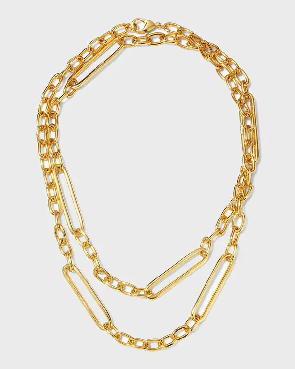 BEN-AMUN Plated Chain Necklace - Gold
