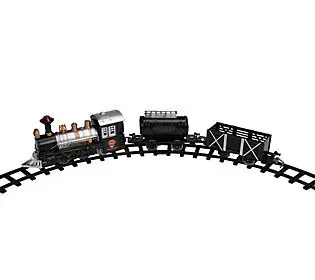 NORTHLIGHT 9 Black & Silver Animated Train Set Sound